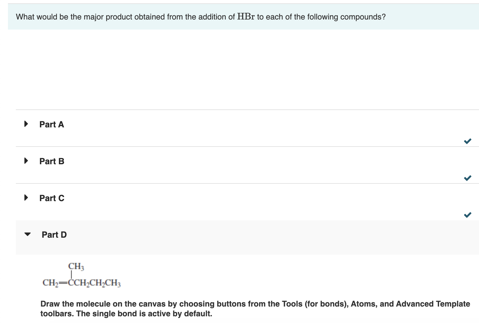 Solved What would be the major product obtained from the | Chegg.com