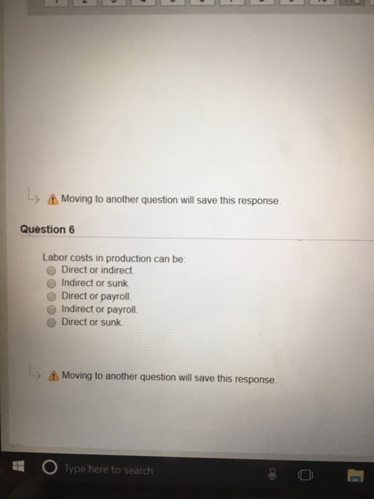 Solved Moving to another question will save this response | Chegg.com
