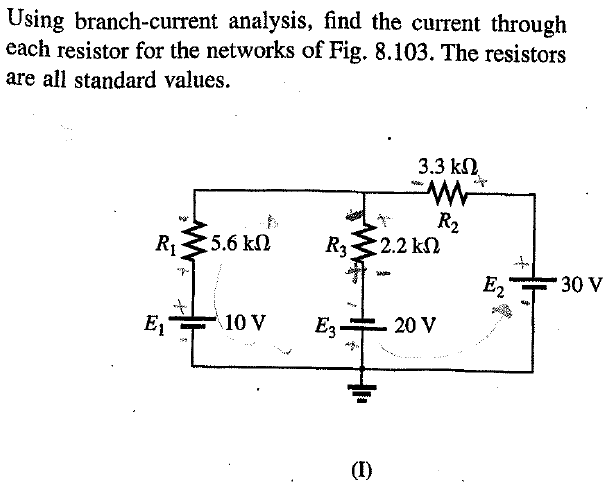 Solved Using branch-current analysis, find the current | Chegg.com