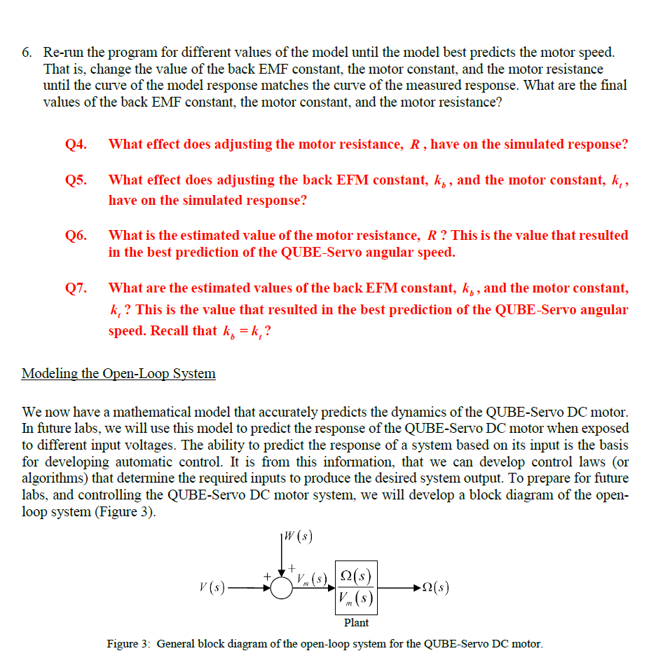 Solved Electromechanical System Modeling Lab Background The | Chegg.com