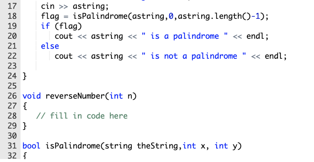 Solved Problem 1. Fill in the missing code such that the | Chegg.com