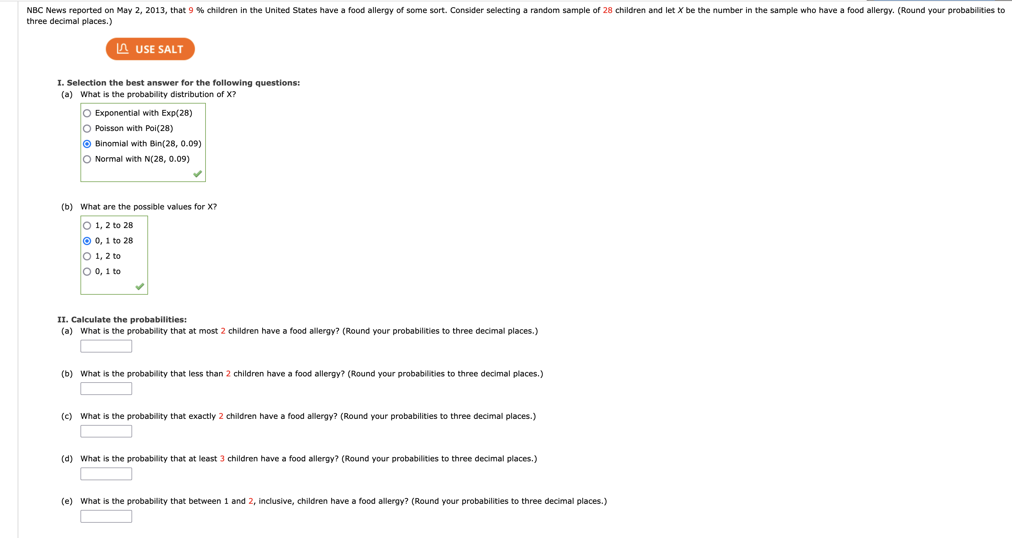 Solved ee decimal places.) I. Selection the best answer for | Chegg.com