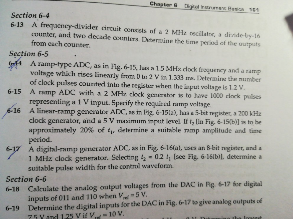 Chapter 6 Digital Instrument Basics 161 Section 6-4 A | Chegg.com