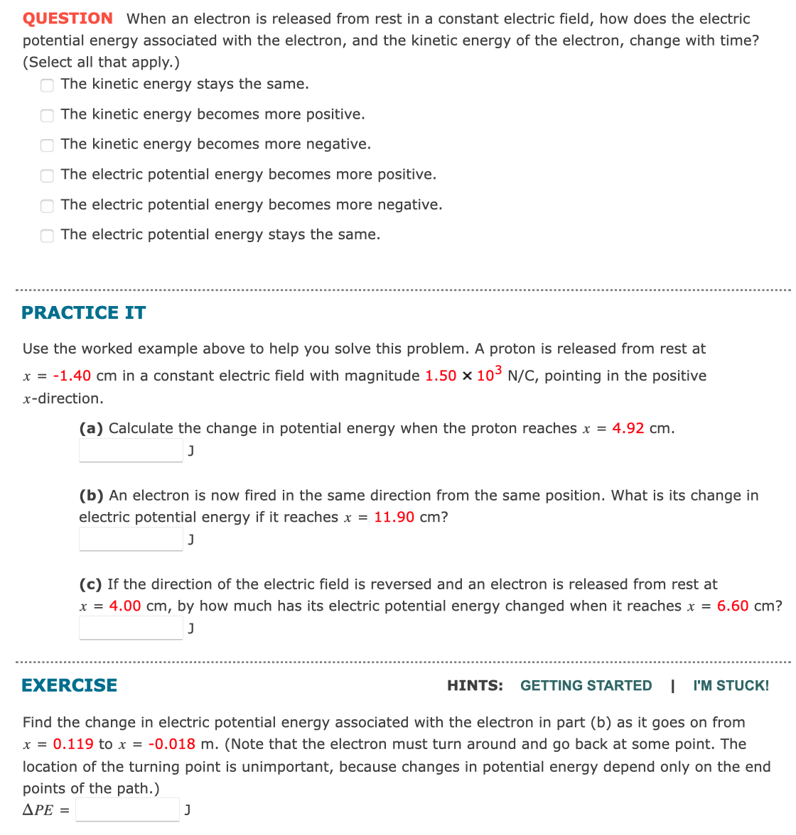 [Solved]: QUESTION When an electron is released from rest i