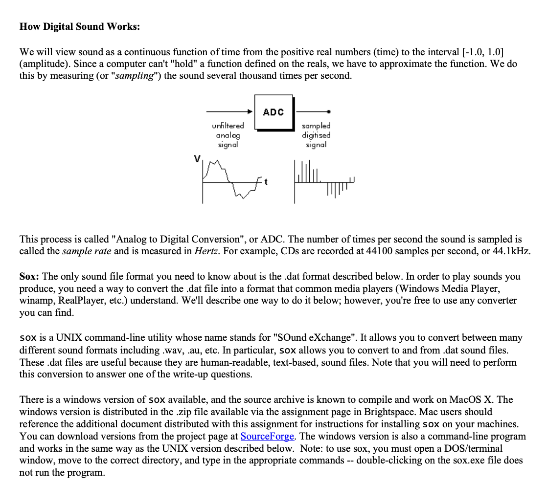 Solved The Assignment: You will create a program that reads | Chegg.com
