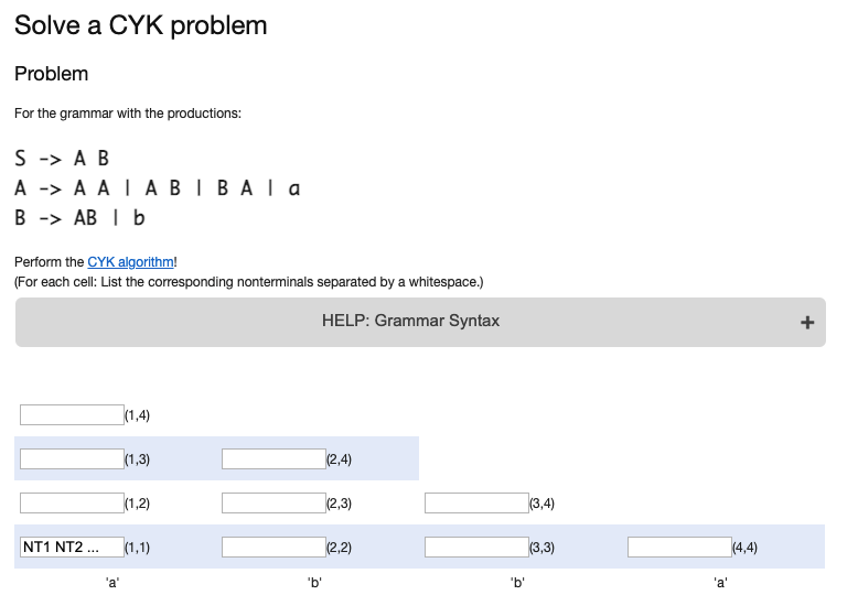 Solved CYK Problem | Chegg.com