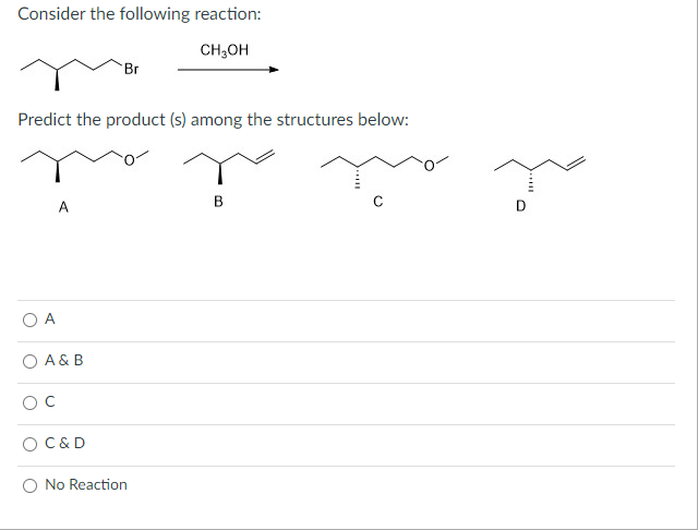 Solved Consider the following reaction: CH2OH Br Predict the | Chegg.com