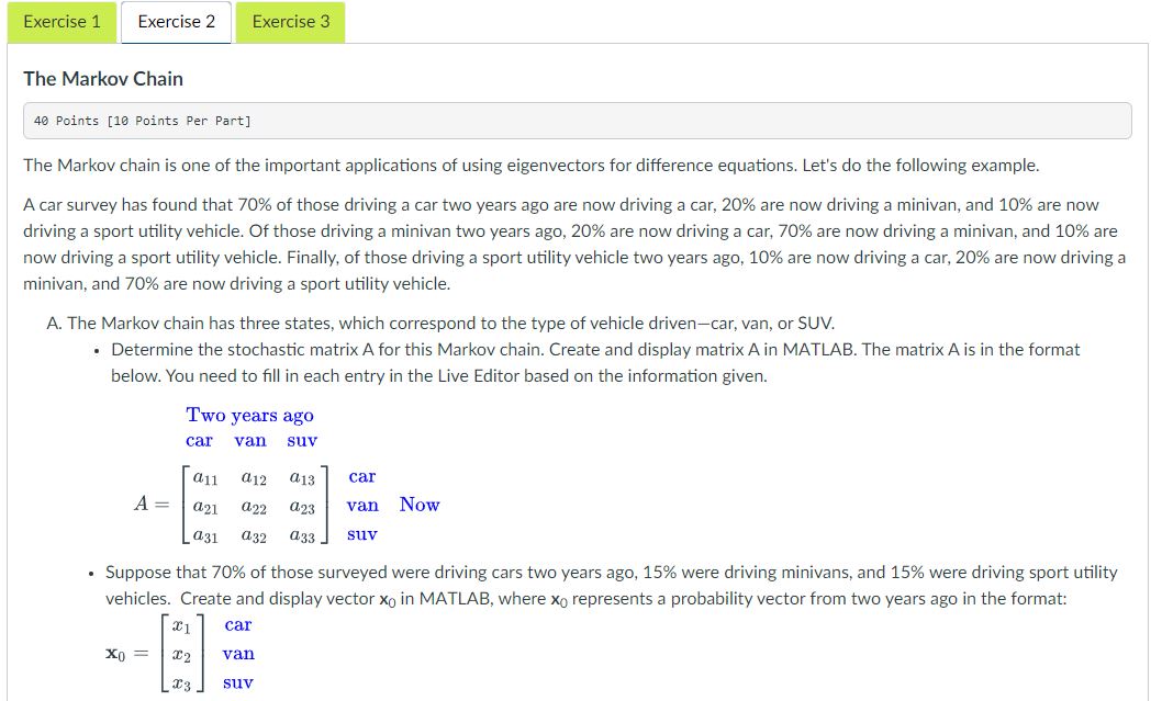 Solved I just need all parts of excerise 1 to be answered. | Chegg.com