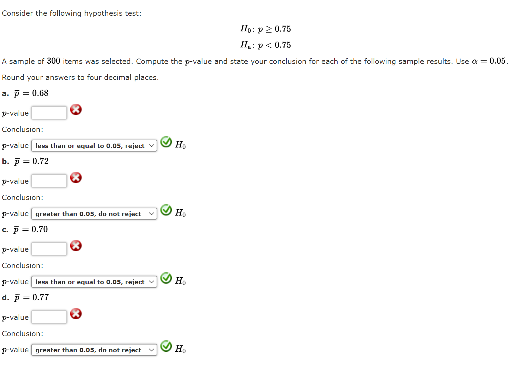 Solved Consider the following hypothesis test: | Chegg.com