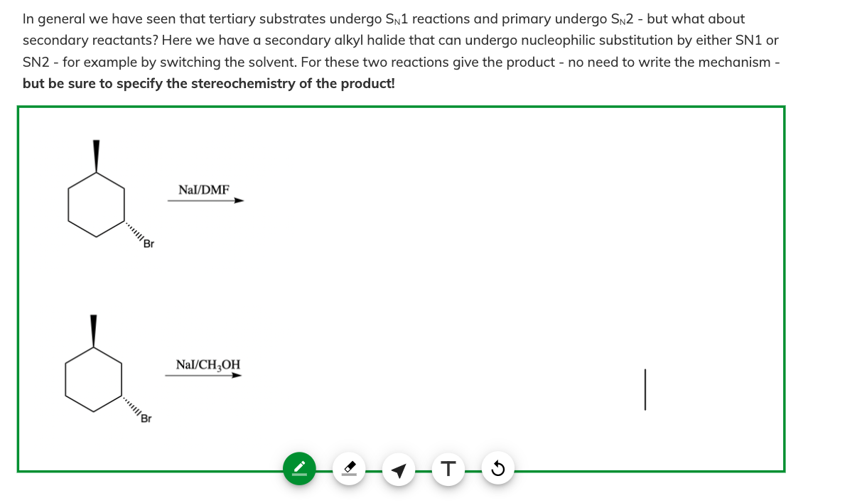 Solved In general we have seen that tertiary substrates | Chegg.com