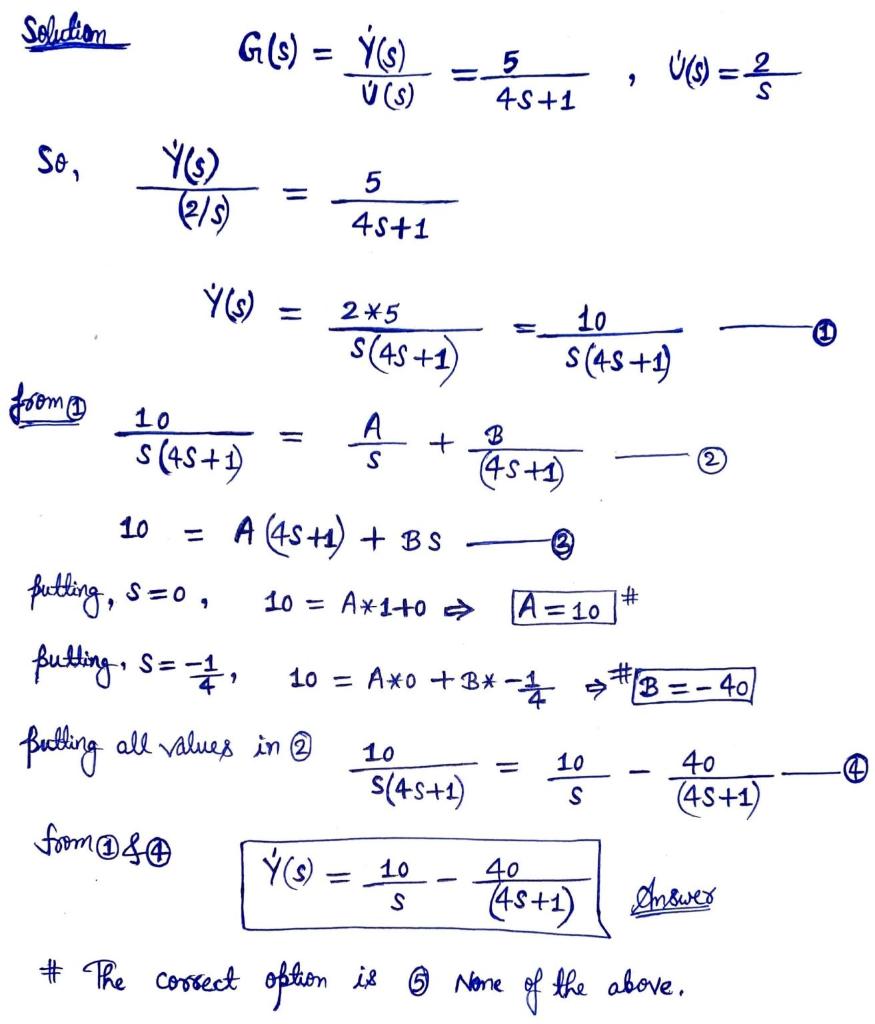 Solved Problem#1 (20 Marks) For the following first order | Chegg.com