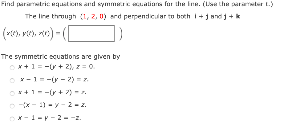 Solved Find parametric equations for the line segment from | Chegg.com