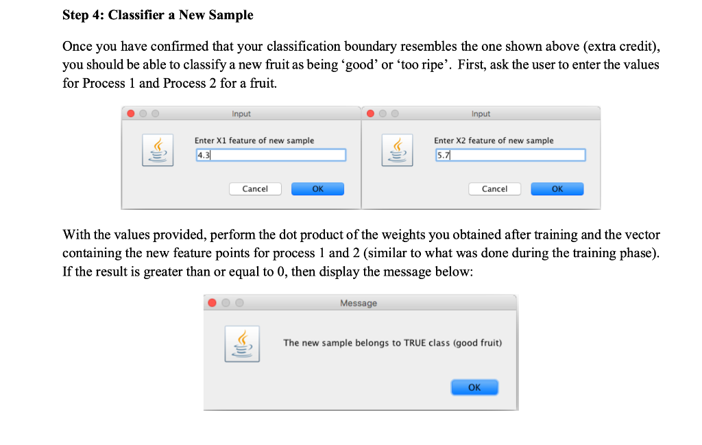 Solved Step 4: Classifier a New Sample Once you have | Chegg.com