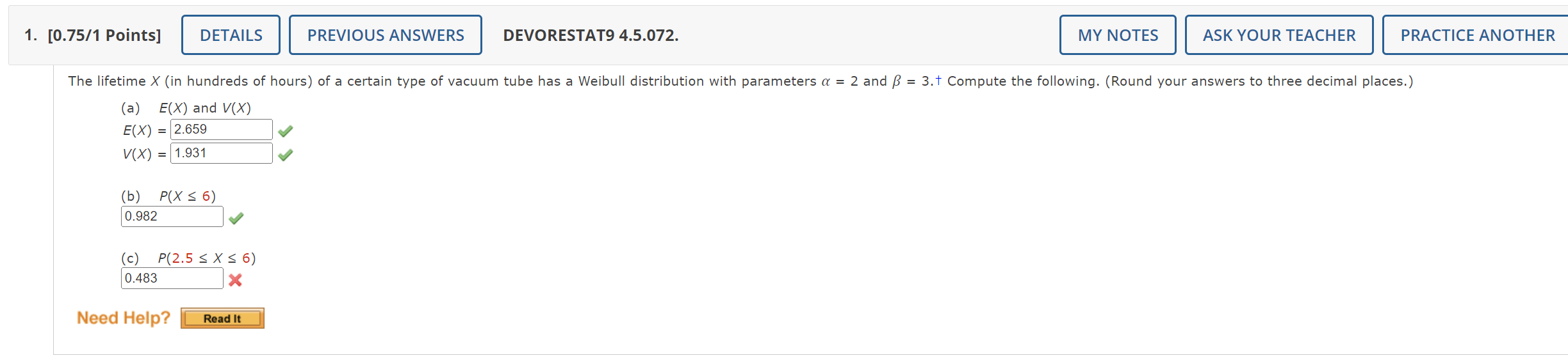 Solved (a) What are the parameters of the relevant standard | Chegg.com