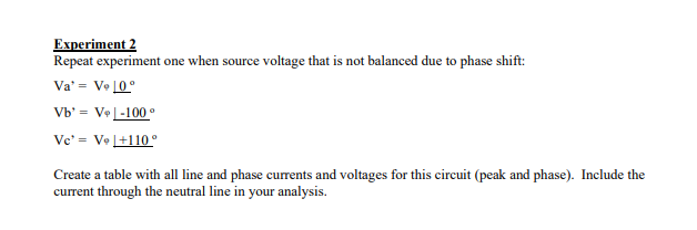 Solved Experiment 1 Implement the following balanced abc | Chegg.com Solved Experiment 1 Implement the following balanced abc | Chegg.com