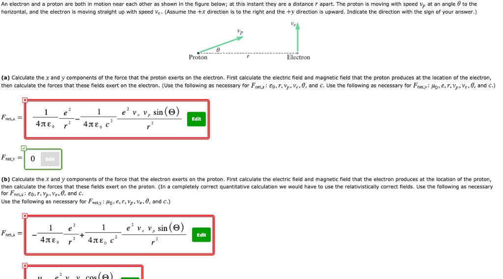Solved An Electron And A Proton Are Both In Motion Near Each