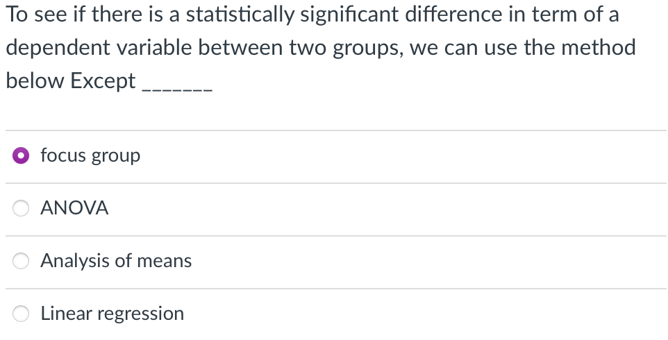 Solved To see if there is a statistically significant | Chegg.com