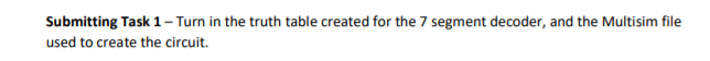 Task 1 - A common logic device is called a 7 segment | Chegg.com