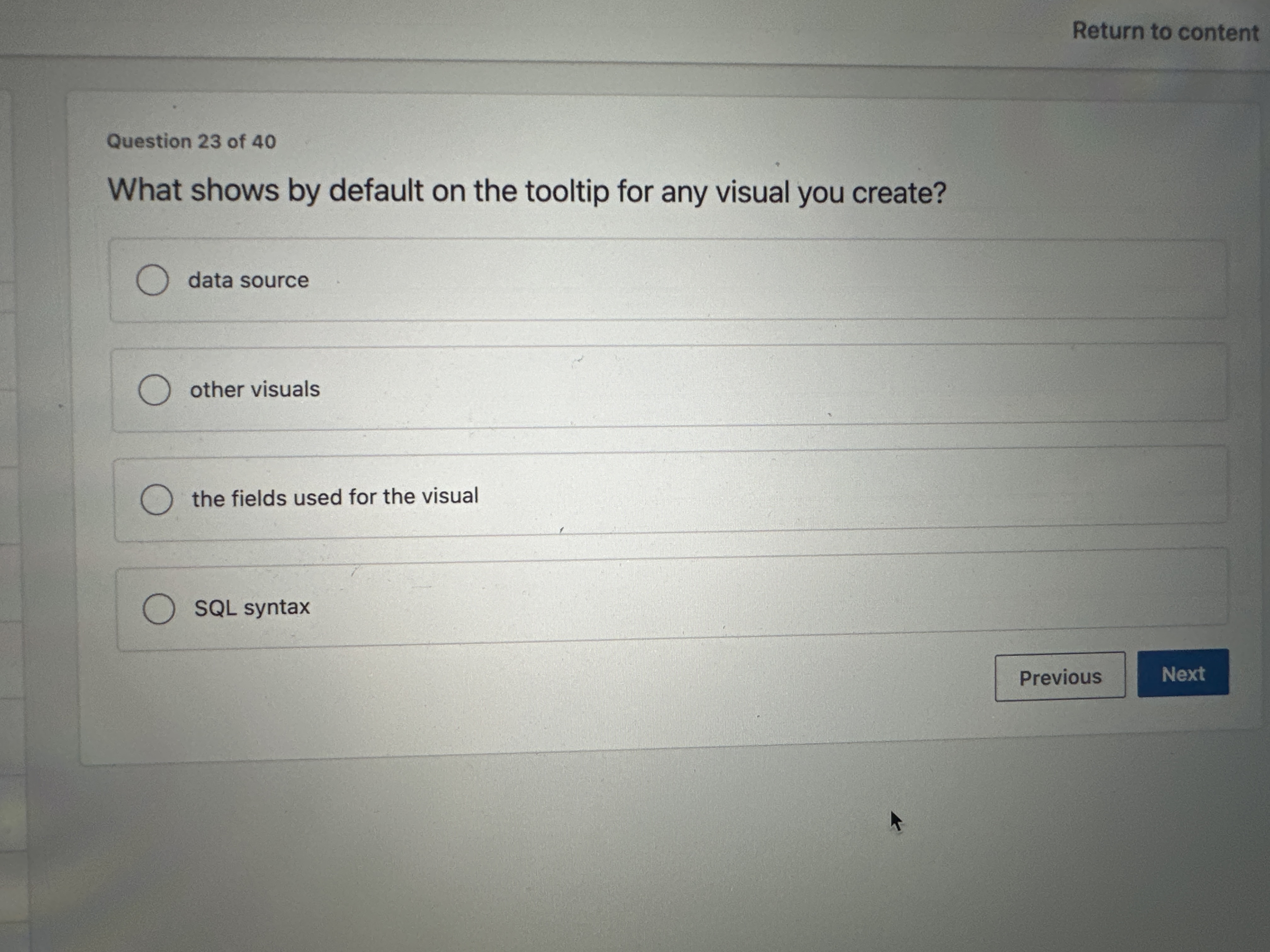 Solved Question 22 ﻿of 40Which of the following describes | Chegg.com