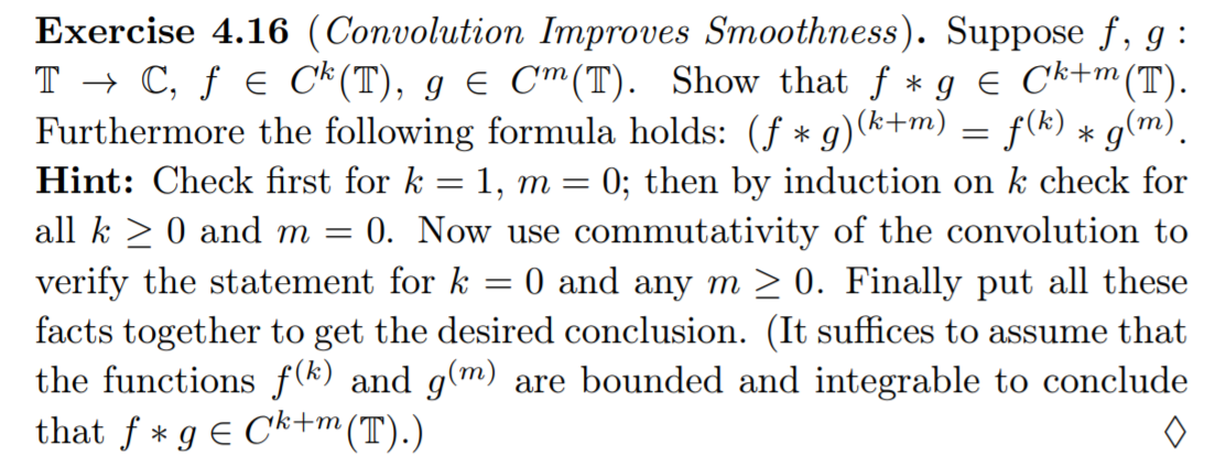 Solved Exercise 4.16 (Convolution Improves Smoothness). | Chegg.com