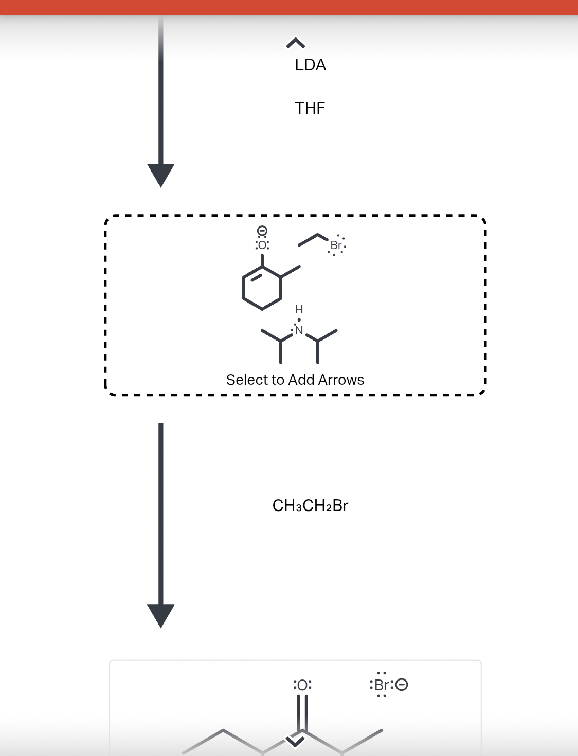 Solved LDA THF CH3CH2BrCurved arrows are used to illustrate | Chegg.com