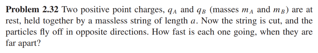 Solved Problem 2.32 Two positive point charges, qA and qB | Chegg.com Solved Problem 2.32 Two positive point charges, qA and qB | Chegg.com