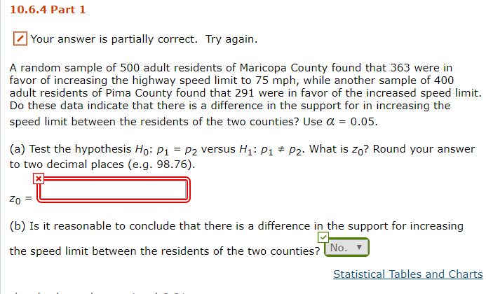 Solved 10 6 4 Part 1 Your Answer Is Partially Correct Try