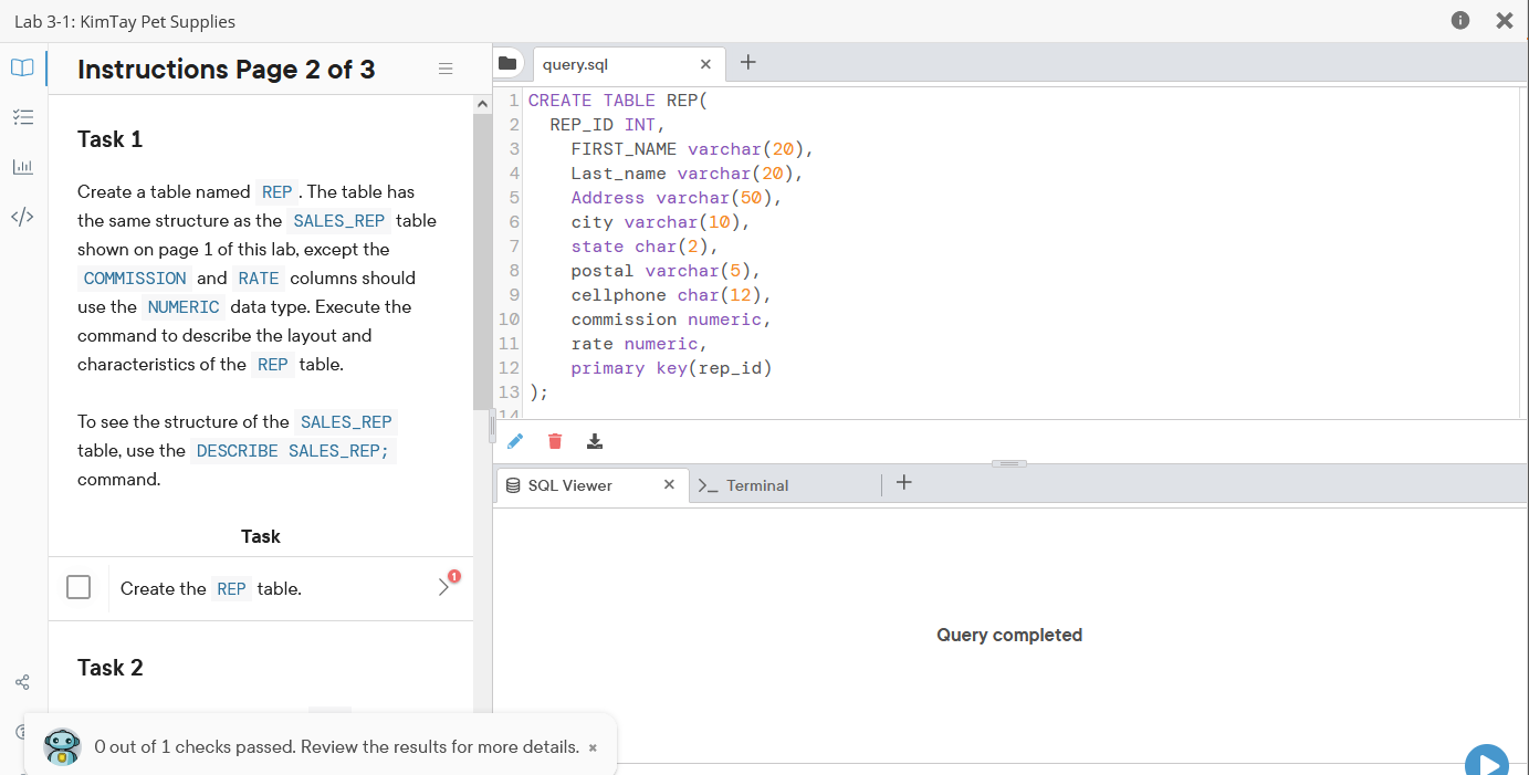 Solved Lab 3-1: KimTay Pet Supplies LTJ = Labl & | Chegg.com