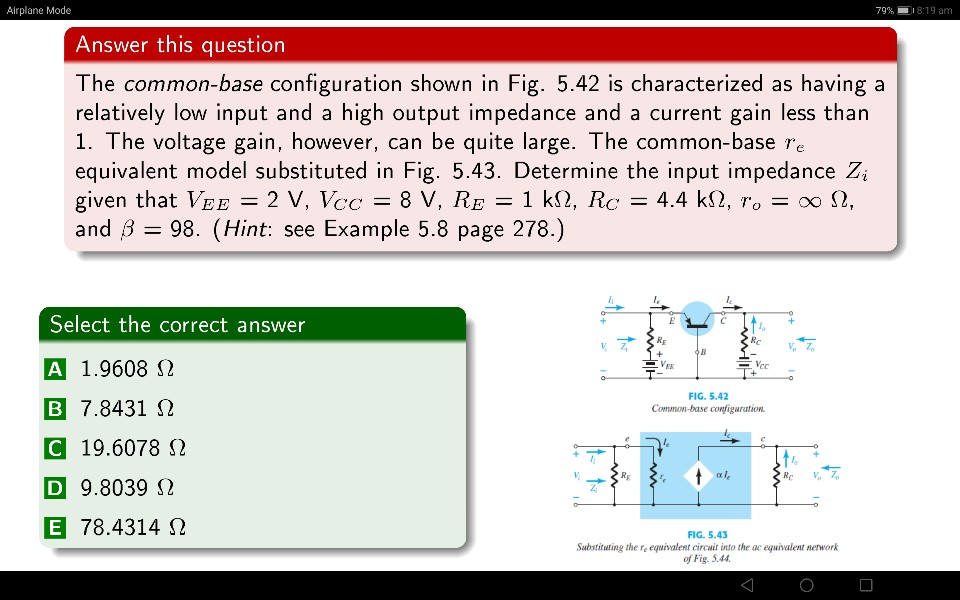 Solved Airplane Mode 79% 18:19 am Answer this question The | Chegg.com