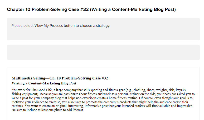 Solved Chapter 10 Problem-Solving Case \#32 (Writing a | Chegg.com