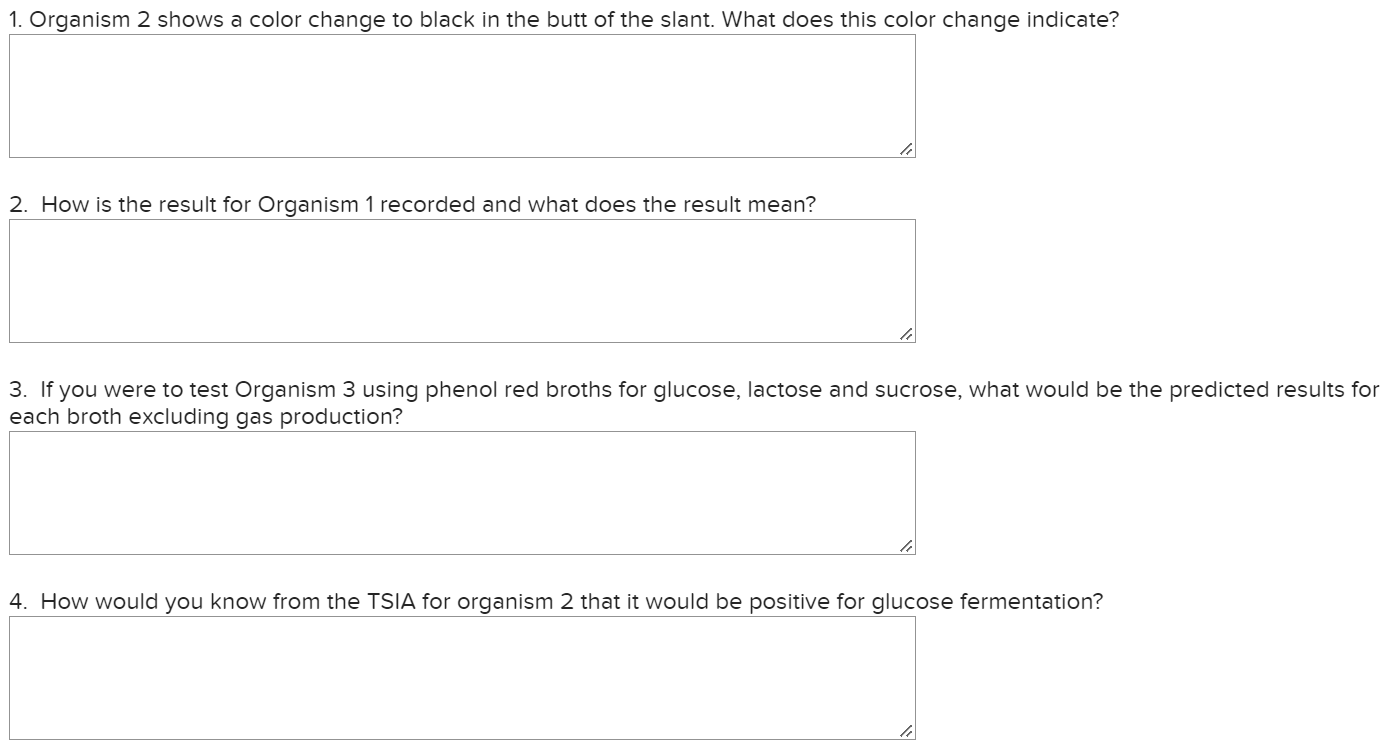 Solved The TSIA test is helpful in identification of | Chegg.com