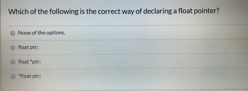 Solved Which of the following is the correct way of | Chegg.com