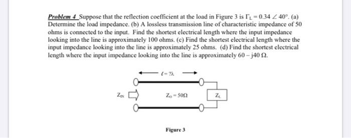 Solved Problem 4_Suppose that the reflection coefficient at | Chegg.com