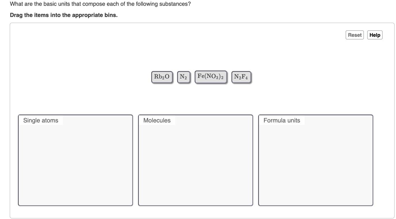 Solved What are the basic units that compose each of the | Chegg.com