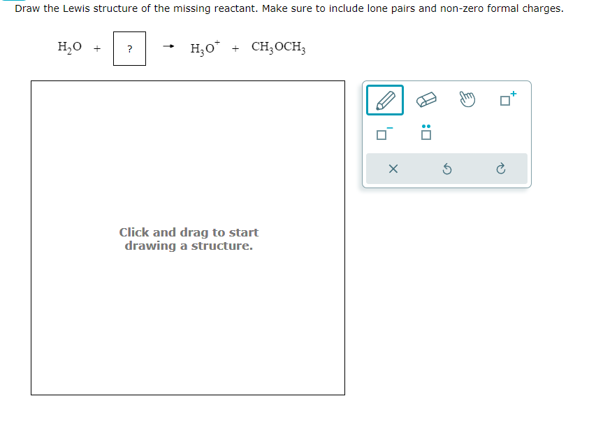 Solved Draw the Lewis structure of the missing reactant. | Chegg.com