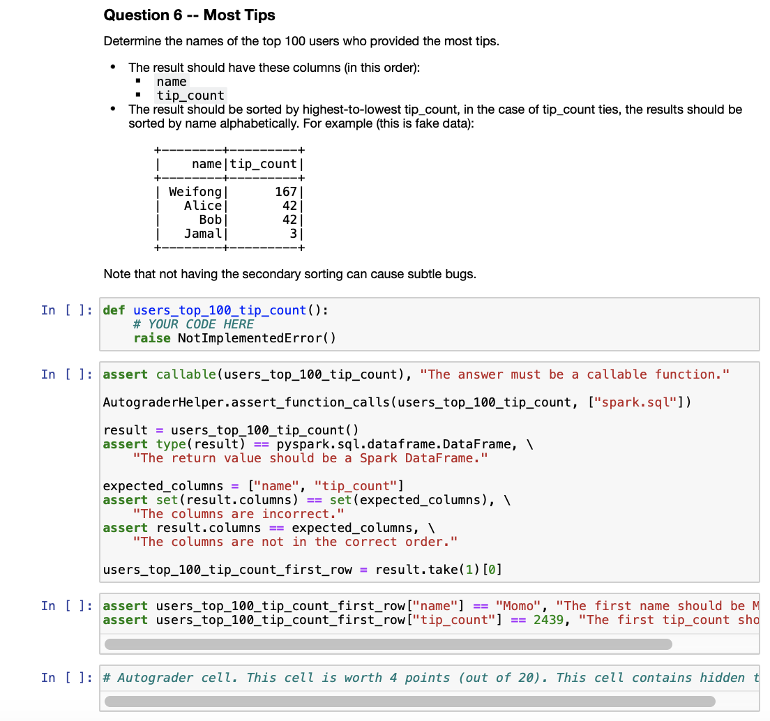 Solved Question 5 -- Funniest Review Determine the text of | Chegg.com