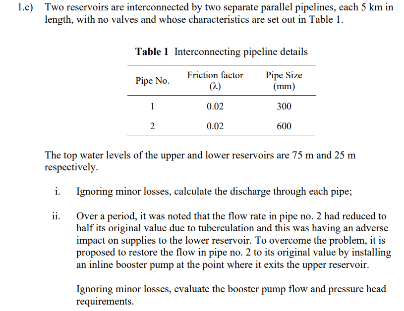 Solved Flow in pipe 2 ﻿is 0.686m^3/sec. (Using Darcy | Chegg.com
