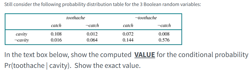 Solved Still consider the following probability distribution | Chegg.com