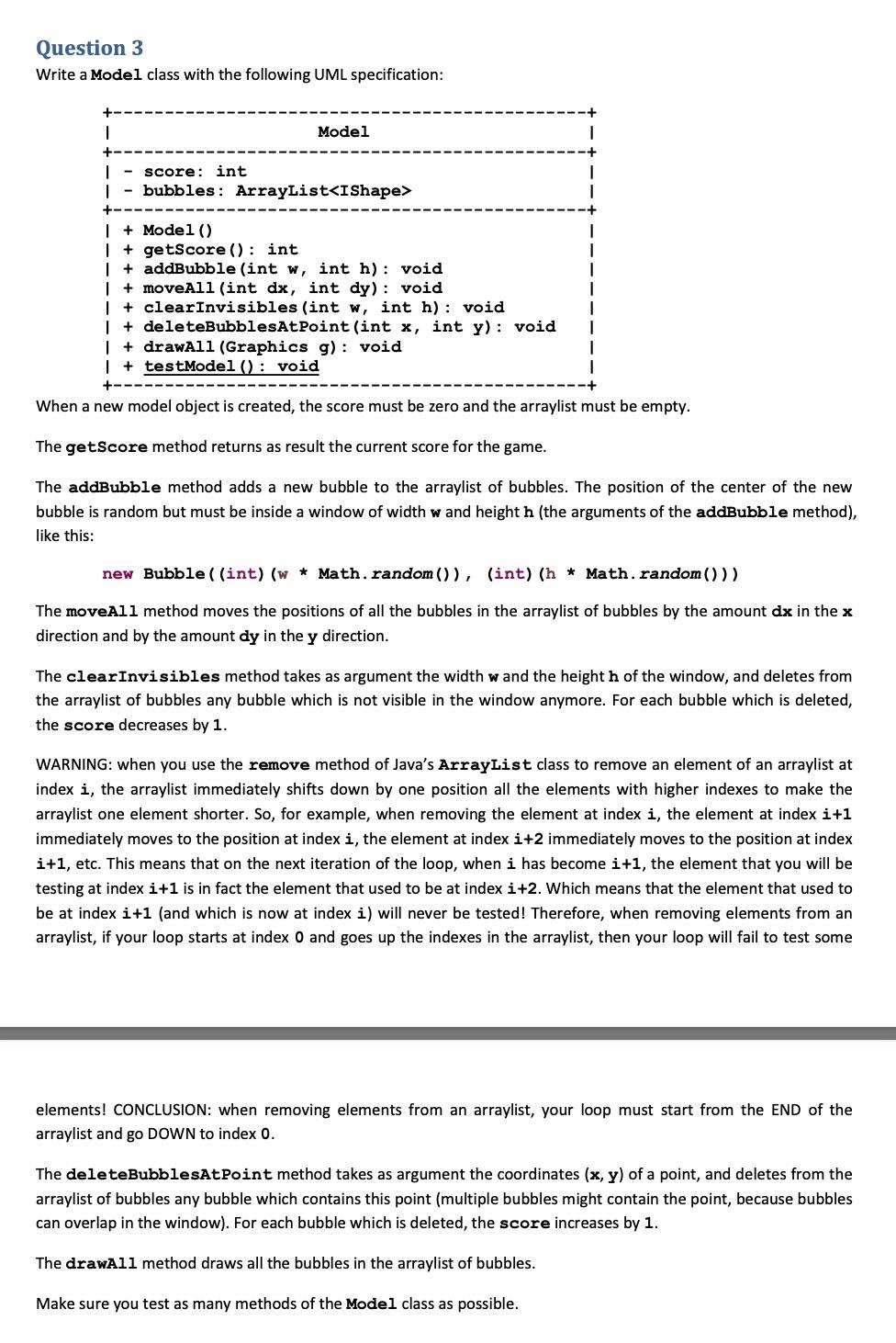 Java, already posted all the questions, plz answer | Chegg.com