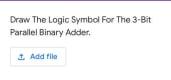Solved Draw The Logic Symbol For The 3-Bit Parallel Binary | Chegg.com
