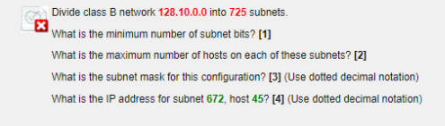 Solved Divide class B network 128.10.0.0 into 725 subnets. | Chegg.com
