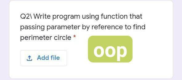 Solved Q2\ Write program using function that passing | Chegg.com