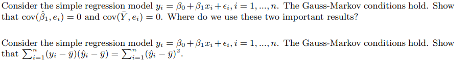 Consider the simple regression model yi = Bo+B12+€i, | Chegg.com