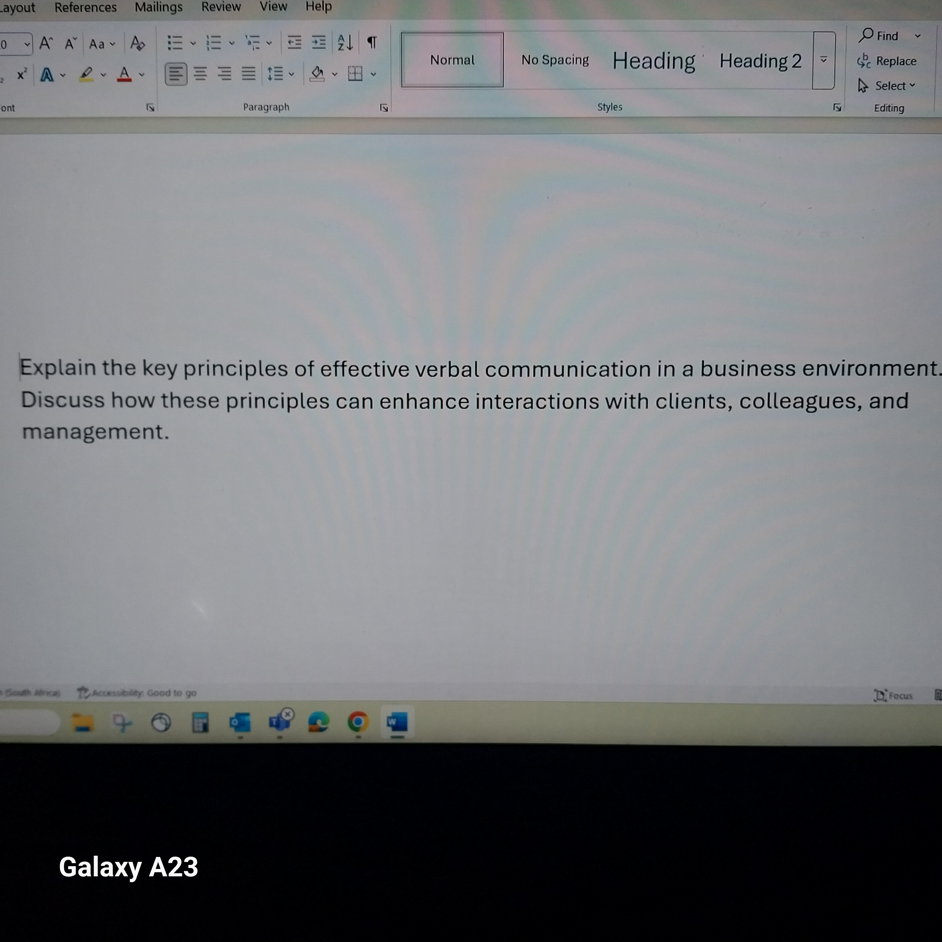 Solved Explain the key principles of effective verbal | Chegg.com