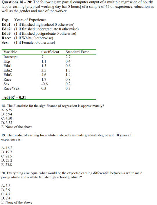 Solved Questions 18-20: The following are partial computer | Chegg.com