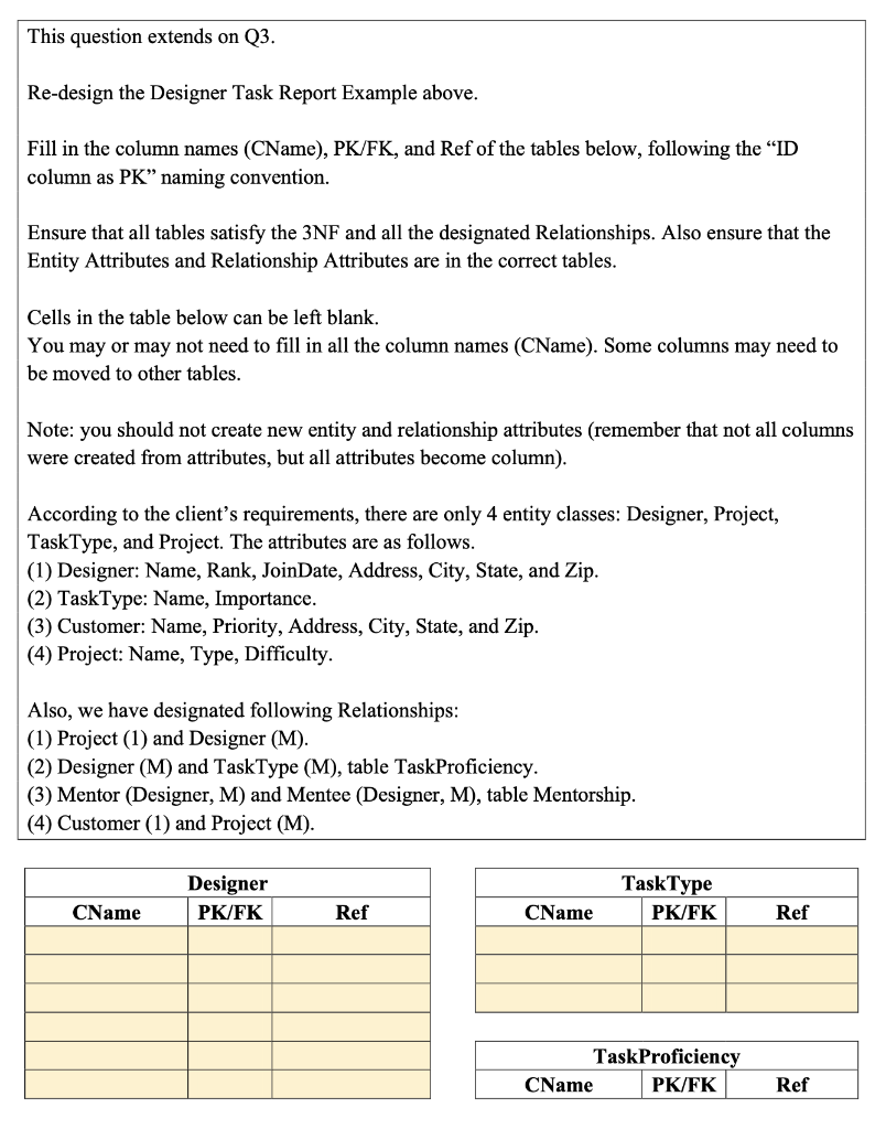 2nd Normal Form (2NF) and 3rd Normal Form (3NF) In | Chegg.com