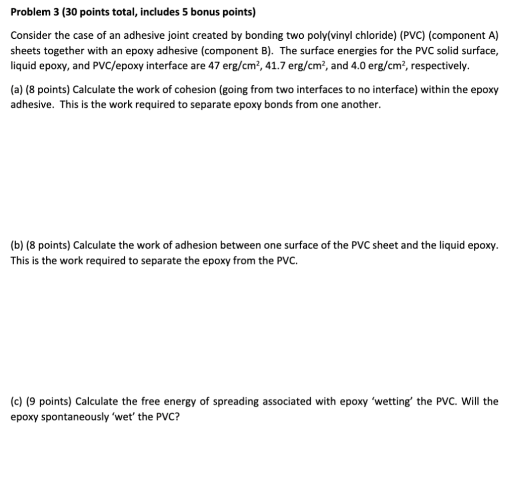 Solved Problem 3 (30 points total, includes 5 bonus points) | Chegg.com
