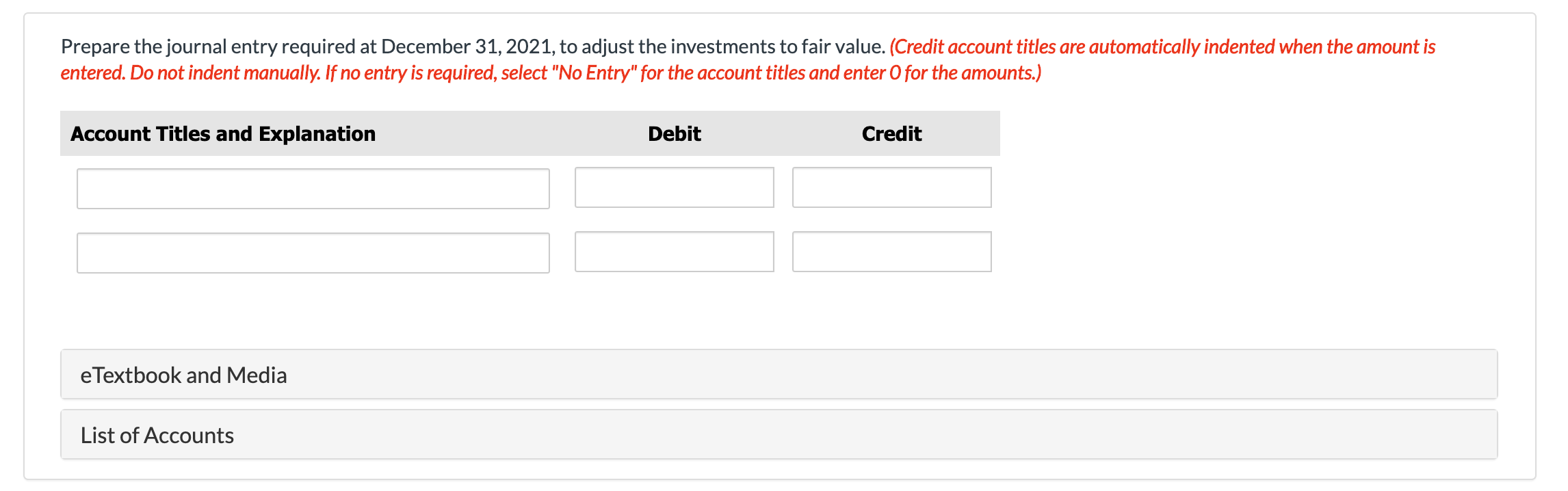 Solved At December 31, 2020, the equity investments of Blue | Chegg.com
