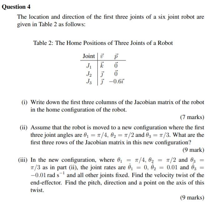 Question 4 The location and direction of the first | Chegg.com