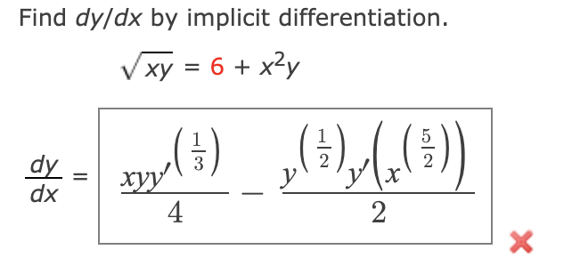 Solved Find y′′ by implicit differentiation. | Chegg.com